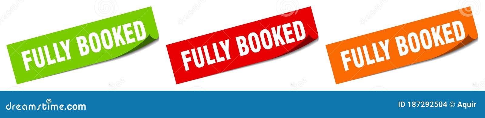 Fully Booked Sticker. Fully Booked Square Isolated Sign Stock Vector ...