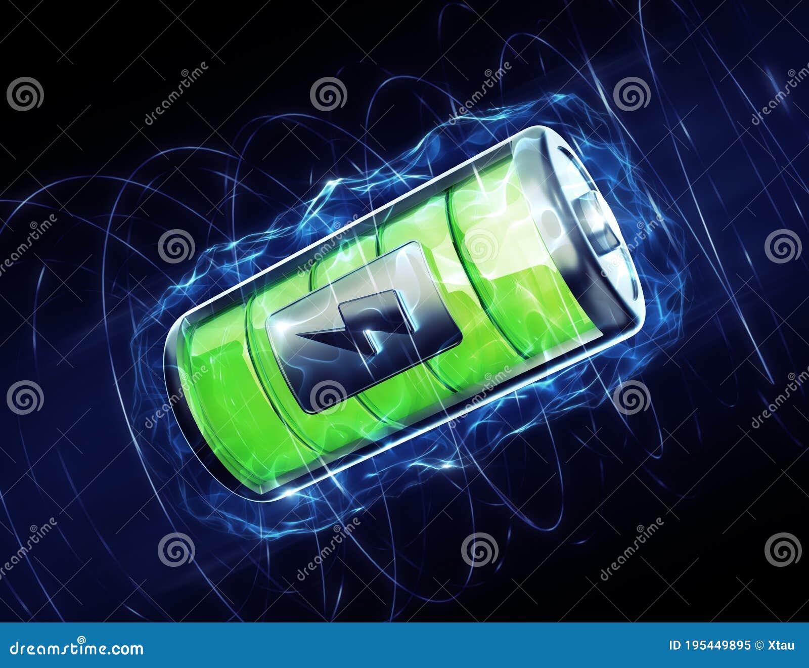 Fully Charged Battery stock illustration. Illustration of rechargeable ...