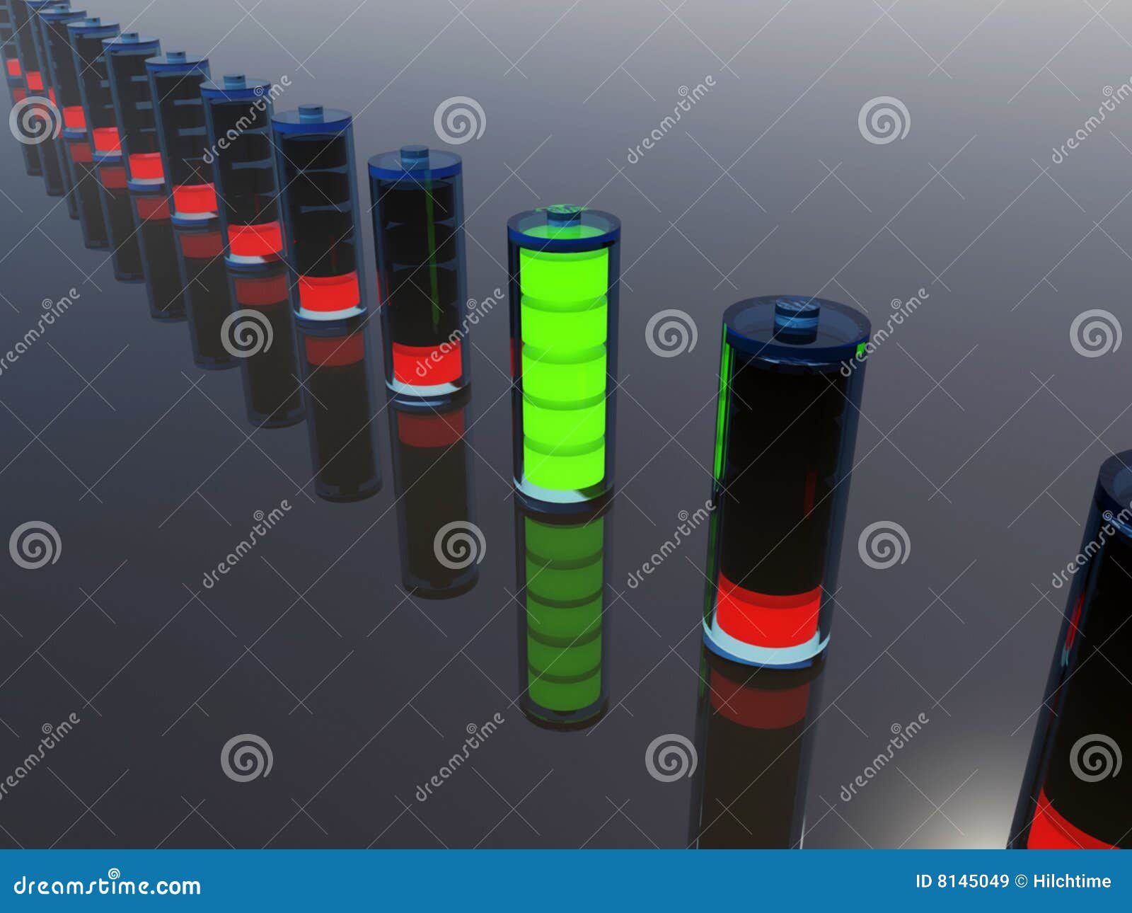 Fully Charged Battery In A Row Stock Image | CartoonDealer.com #8145049
