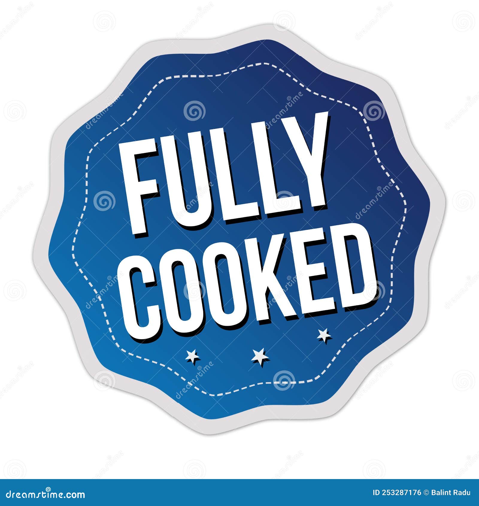 Fully Cooked Red Ribbon Or Banner Design Cartoon Vector | CartoonDealer ...