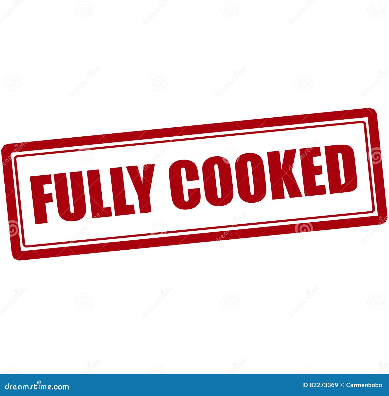 Fully Cooked Red Ribbon Or Banner Design Cartoon Vector | CartoonDealer ...