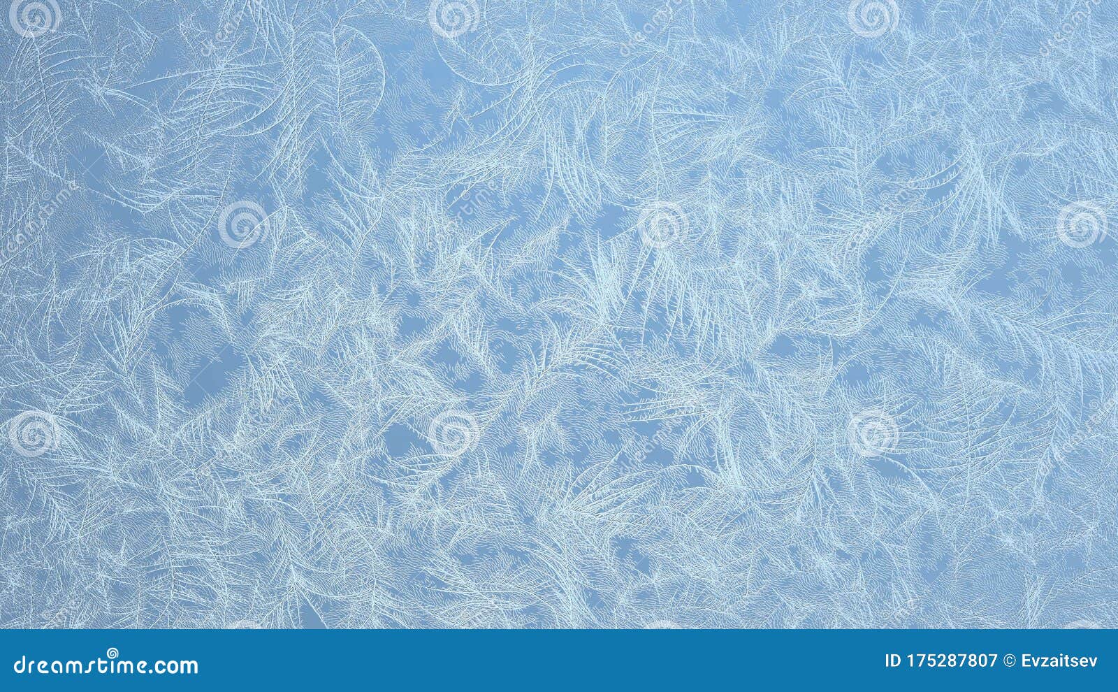 Fully Covered Frosted Frame. Frosted Patterns on the Glass Stock ...