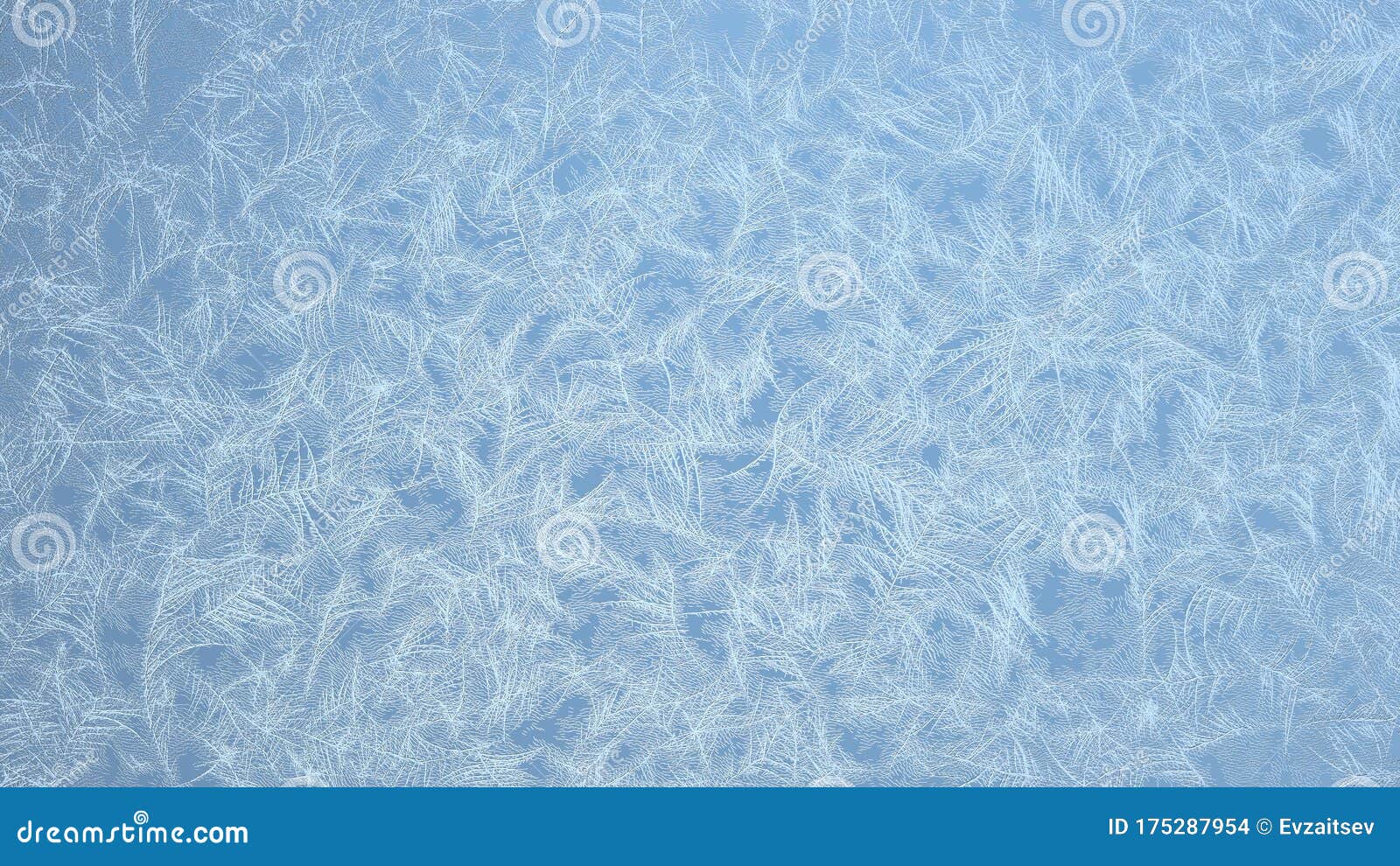 Fully Covered Frosted Frame. Frosted Patterns on the Glass Stock ...