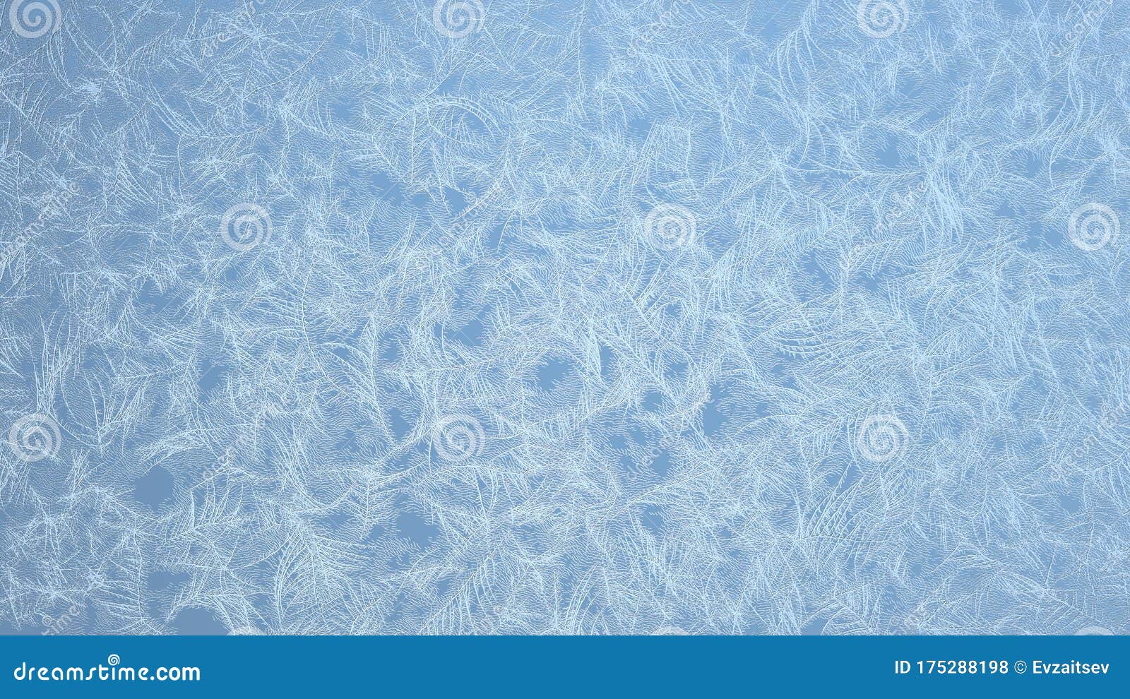 Fully Covered Frosted Frame. Frosted Patterns on the Glass Stock ...