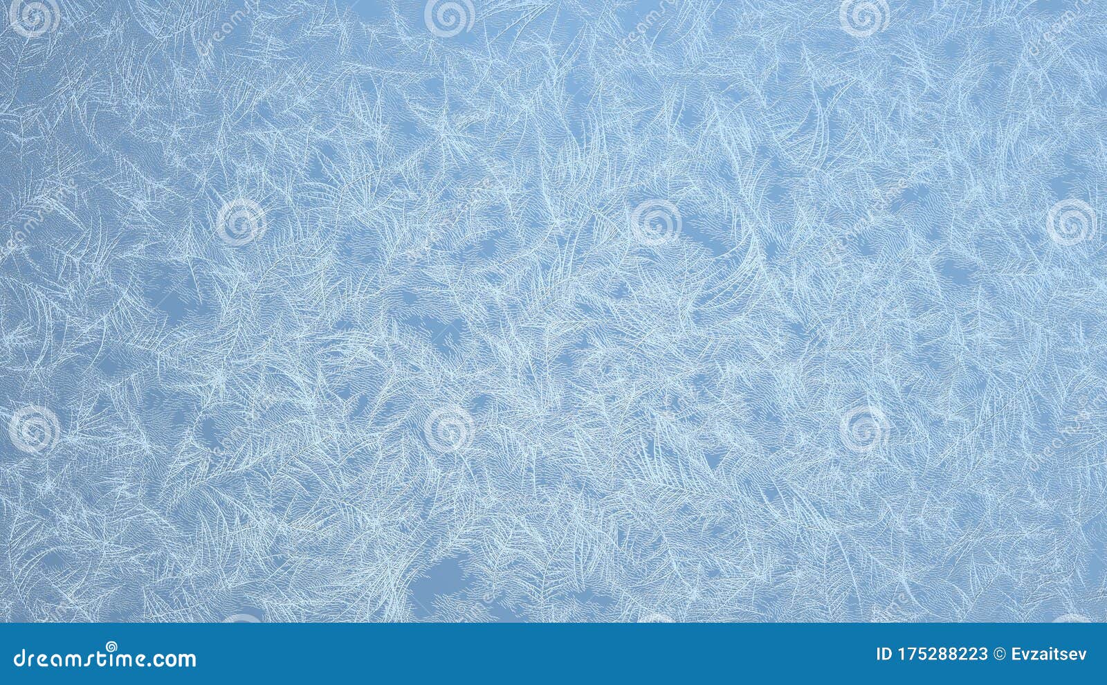 Fully Covered Frosted Frame. Frosted Patterns on the Glass Stock ...