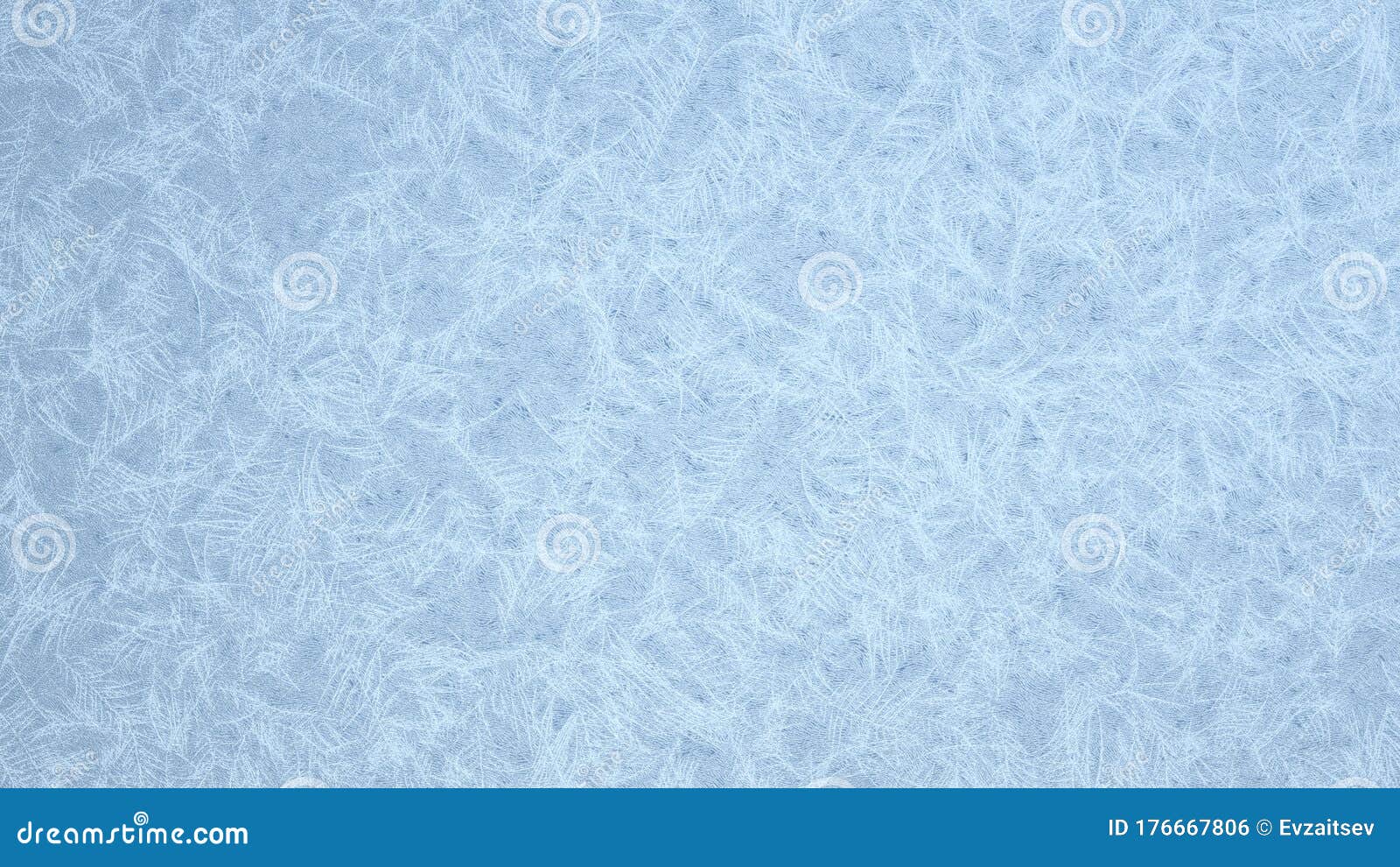 Fully Covered Frosted Frame. Frosted Patterns on the Glass Stock ...