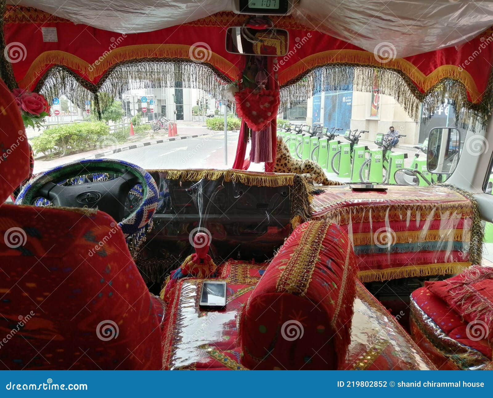 A Fully Decorated Bus Cabin Editorial Photography - Image of decorated ...