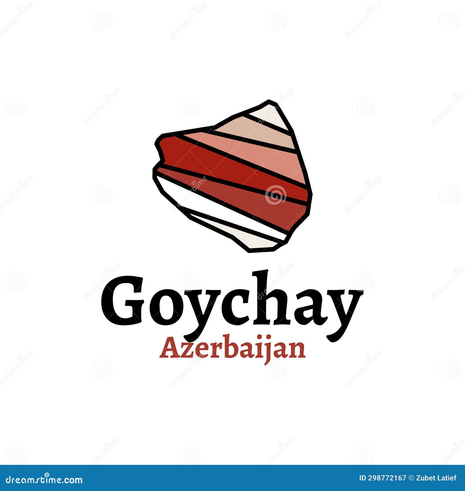 Rayon Outline Map Cartoon Vector | CartoonDealer.com #375807827