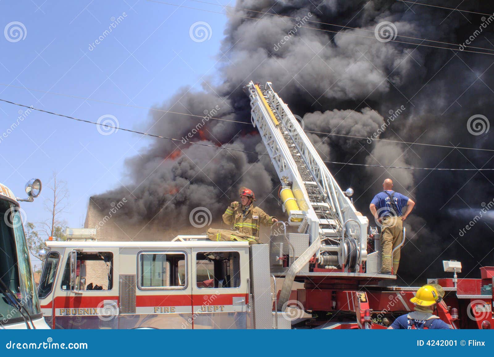 Fully Involved Building on Fire Editorial Photo - Image of firemen ...