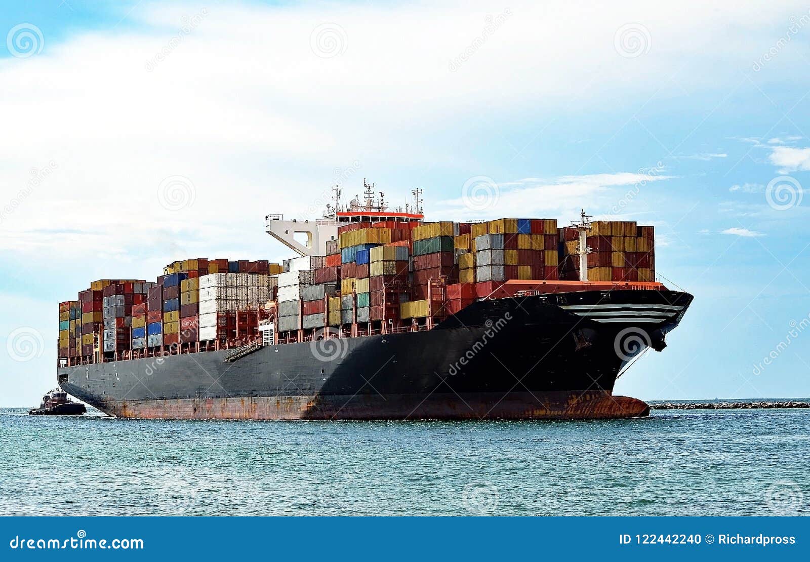 Fully Loaded Container Ship Stock Images - Download 183 Photos