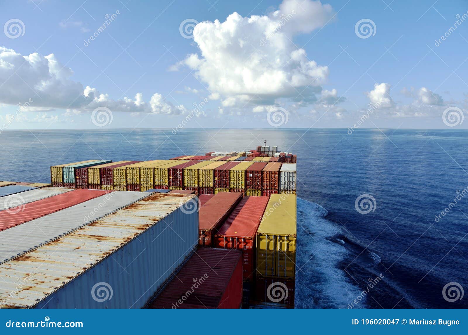 Stack Of Containers With Truck And Forklift Royalty-Free Stock Photo ...