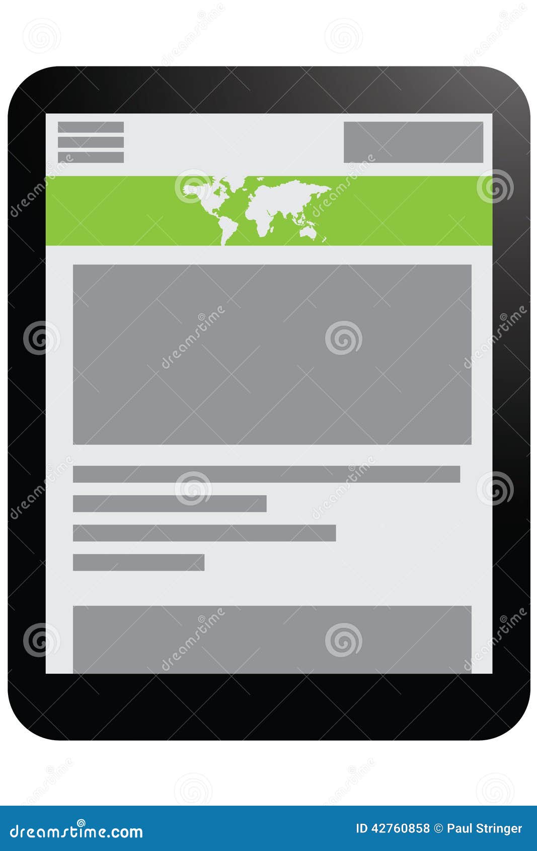 Fully responsive design stock illustration. Illustration of design ...