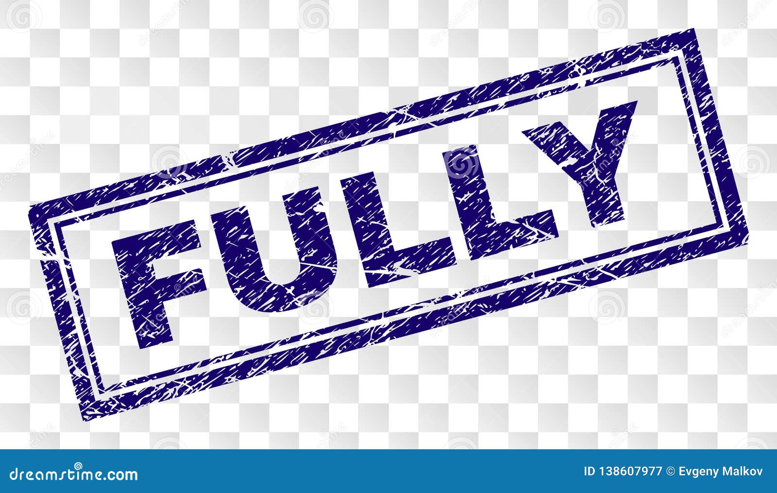 Scratched FULLY Rectangle Stamp Stock Vector - Illustration of stamp ...