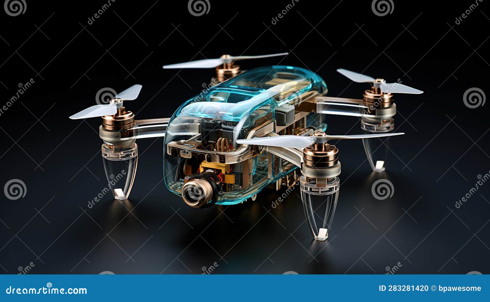 Fully Transparent Remote-Controlled Drone with Exposed Mechanical and ...