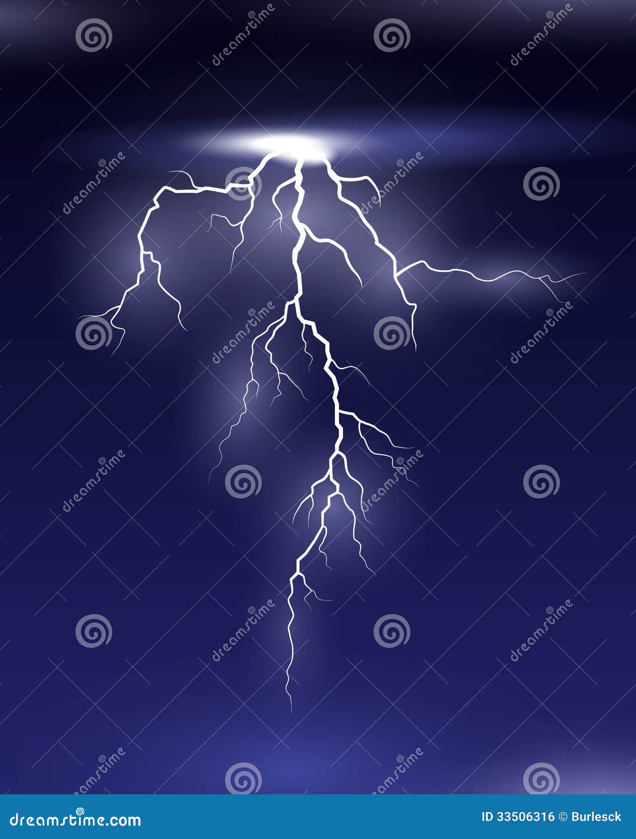 Fulmine illustrazione vettoriale. Illustrazione di temporale - 33506316