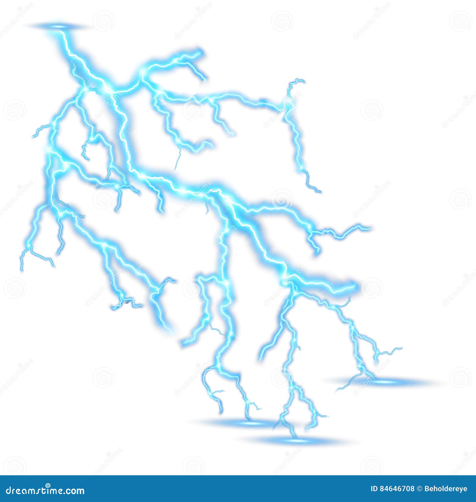 Fulmine Realistico Di Temporale ENV 10 Illustrazione Vettoriale ...