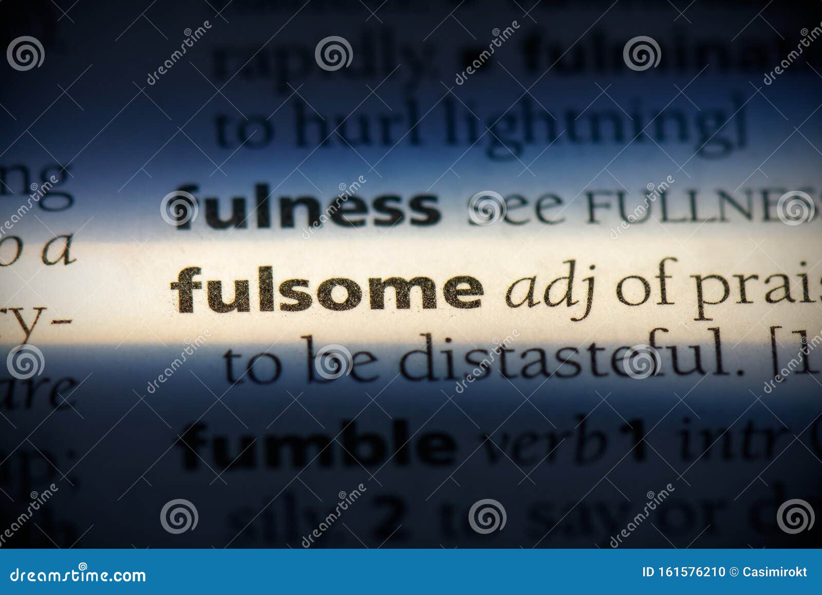 Fulsome stock photo. Image of concept, highlight, fulsome - 161576210