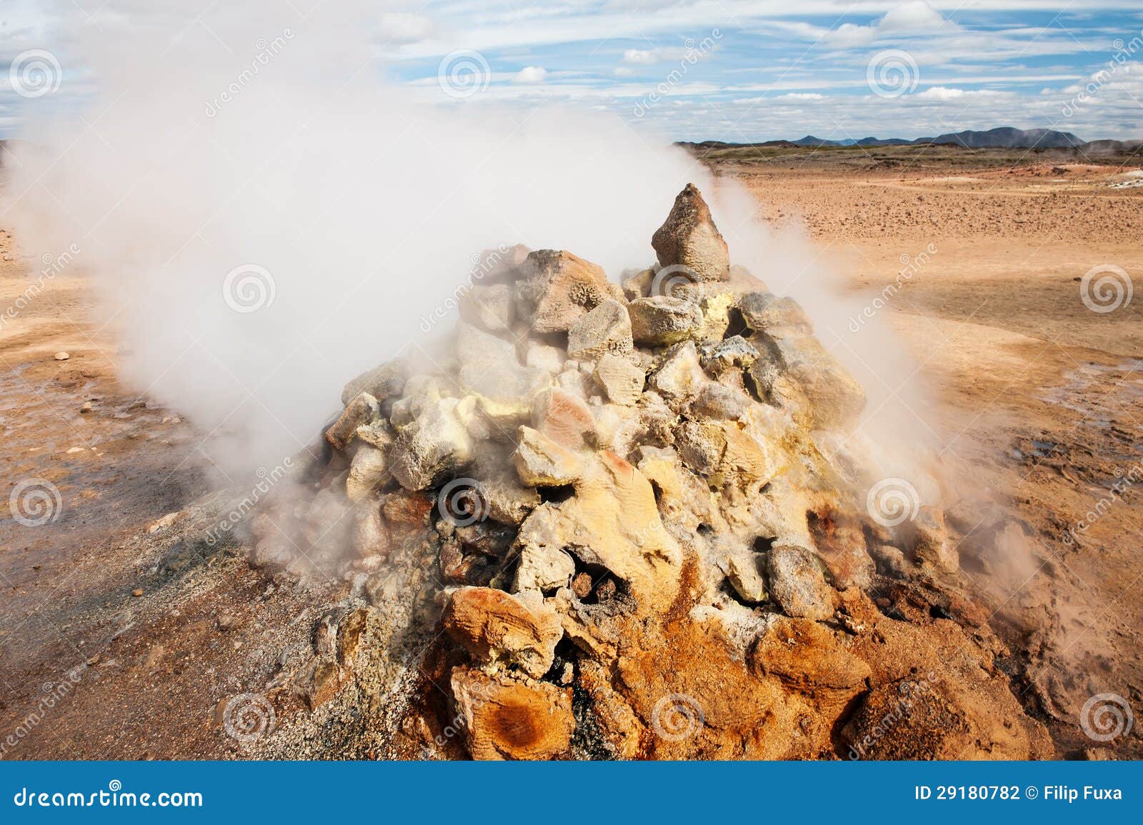 Fumarole stock photo. Image of multicolored, minerals - 29180782