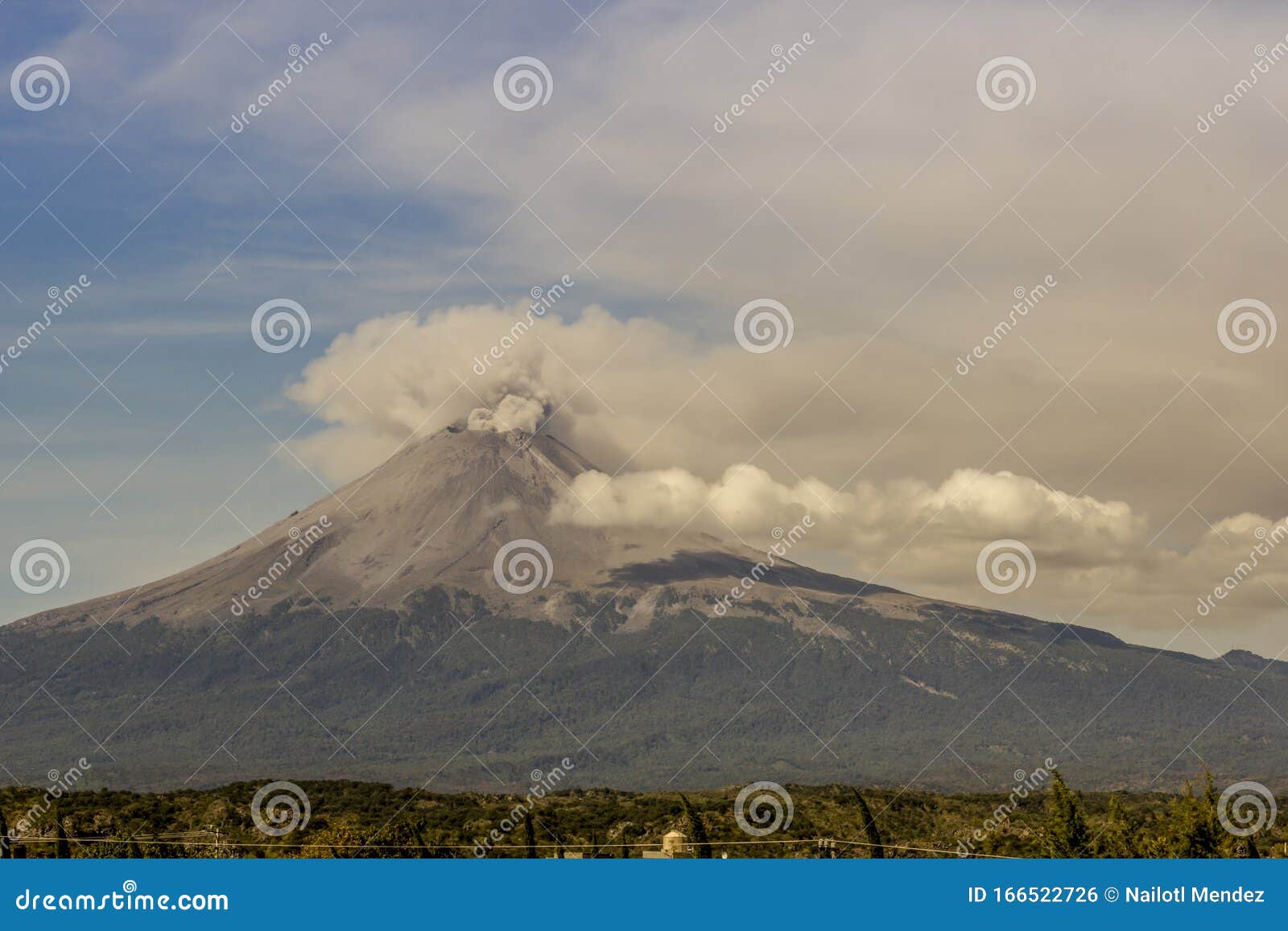 Fumarole Coming Out of the Volcano Popocatepetl Crater Stock Photo ...
