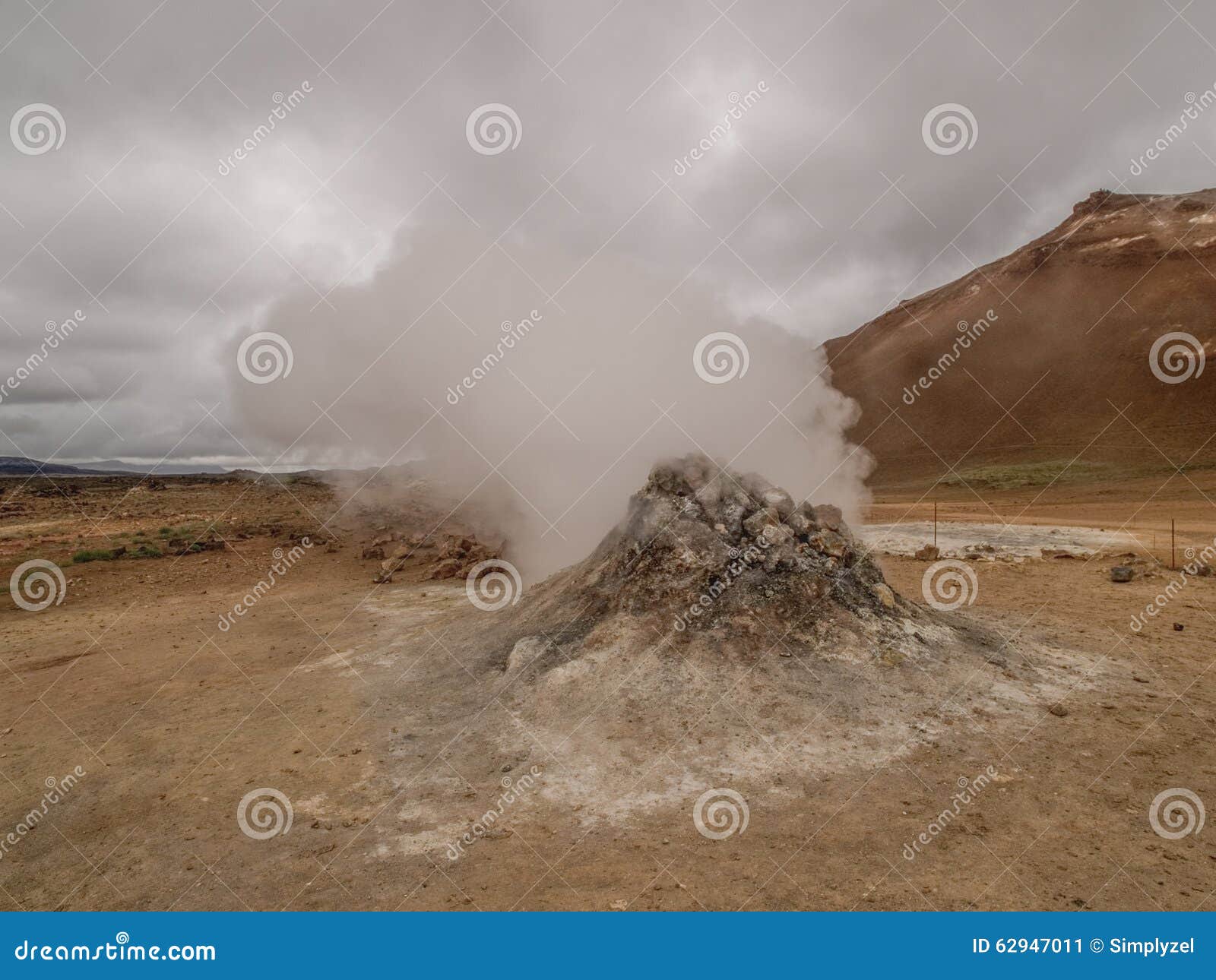 Fumarole At Namaskard Myvatn Iceland Royalty-Free Stock Photo ...