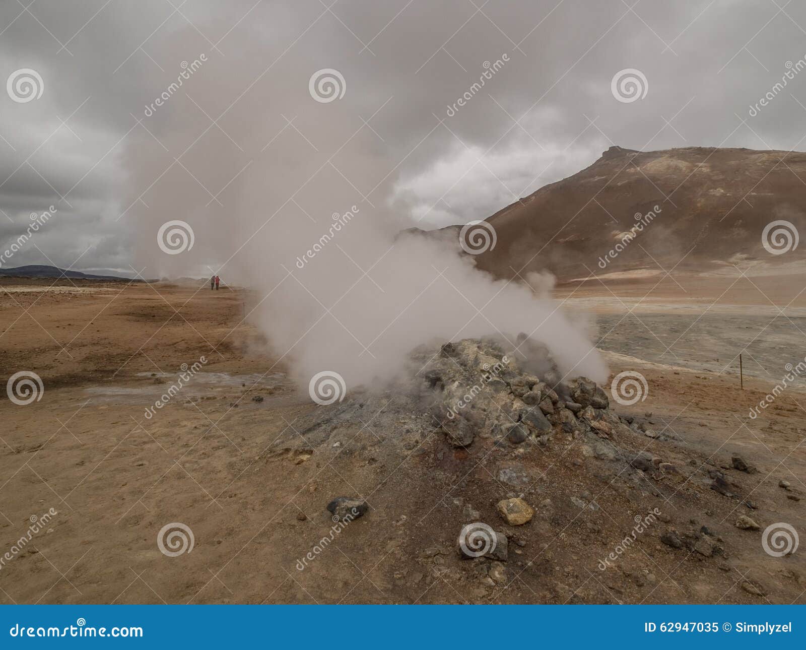 Fumarole At Namaskard Myvatn Iceland Royalty-Free Stock Photo ...