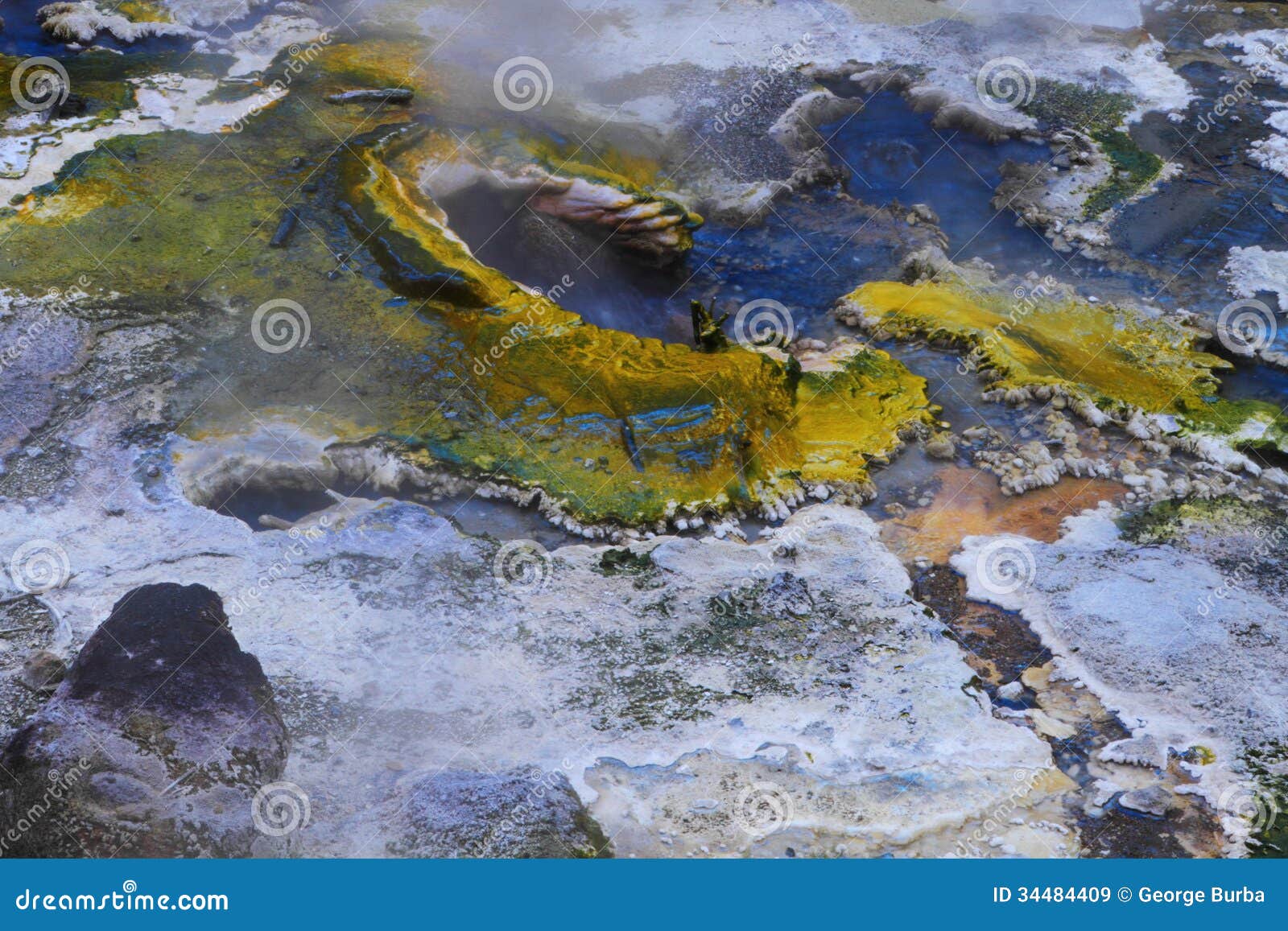 Fumaroles fotografering för bildbyråer. Bild av geologiskt - 34484409