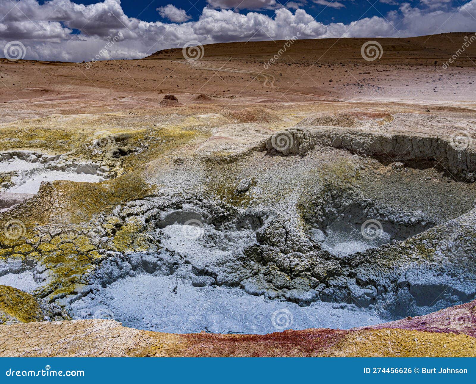 Fumerol in Bolivia at 16,000 Foot Elevation, and Site of Future Power ...