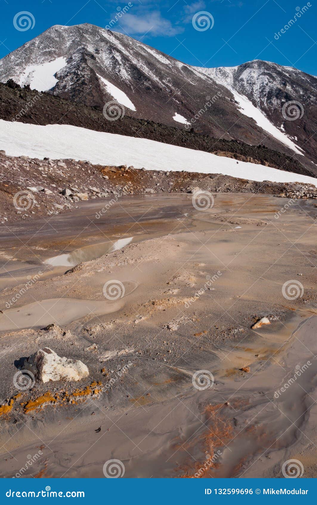 Fumerolle Active Au Volcan De Dzenzur Photo stock - Image du kamchatka ...