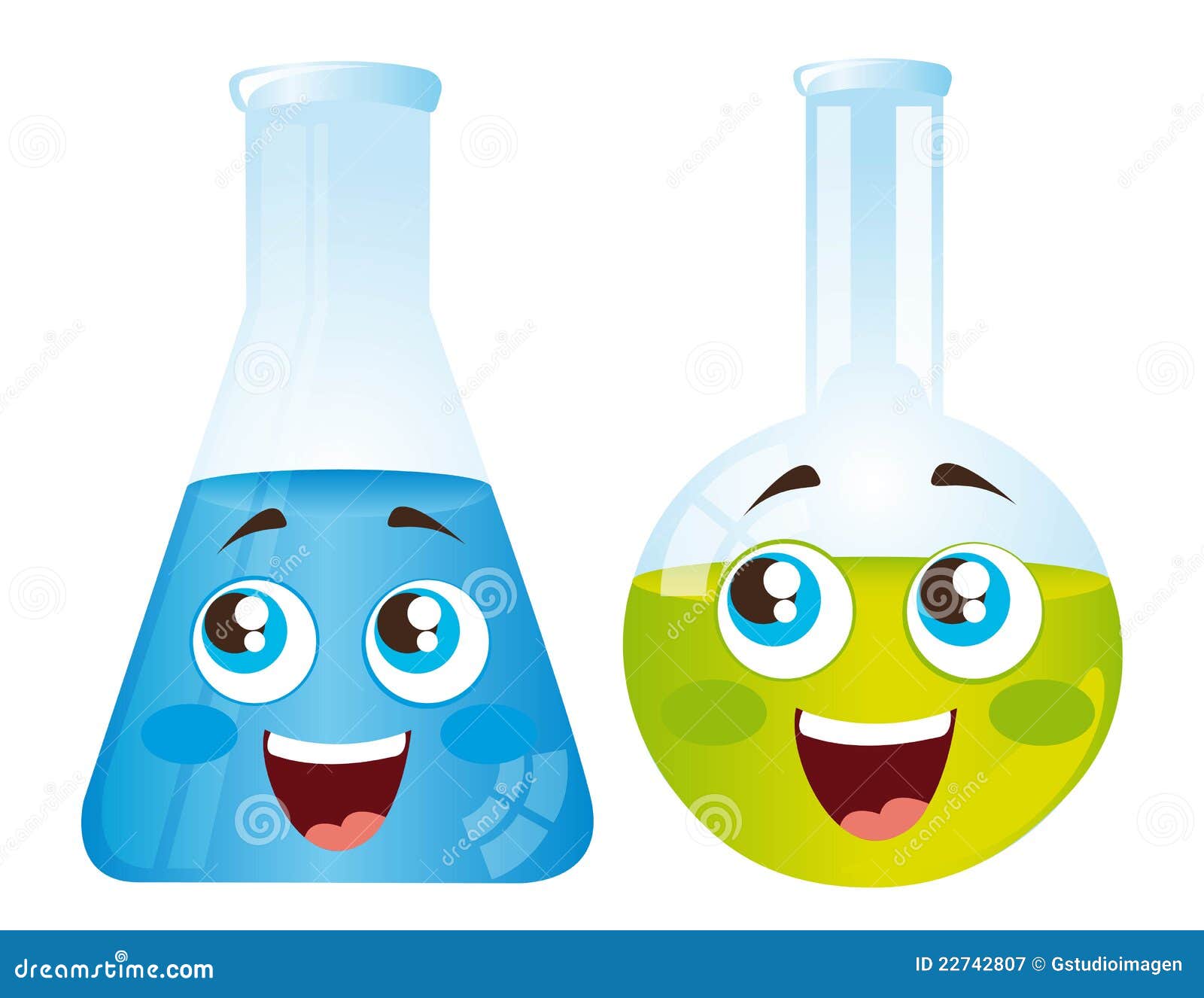 Fumetti delle provette illustrazione vettoriale. Illustrazione di occhi ...