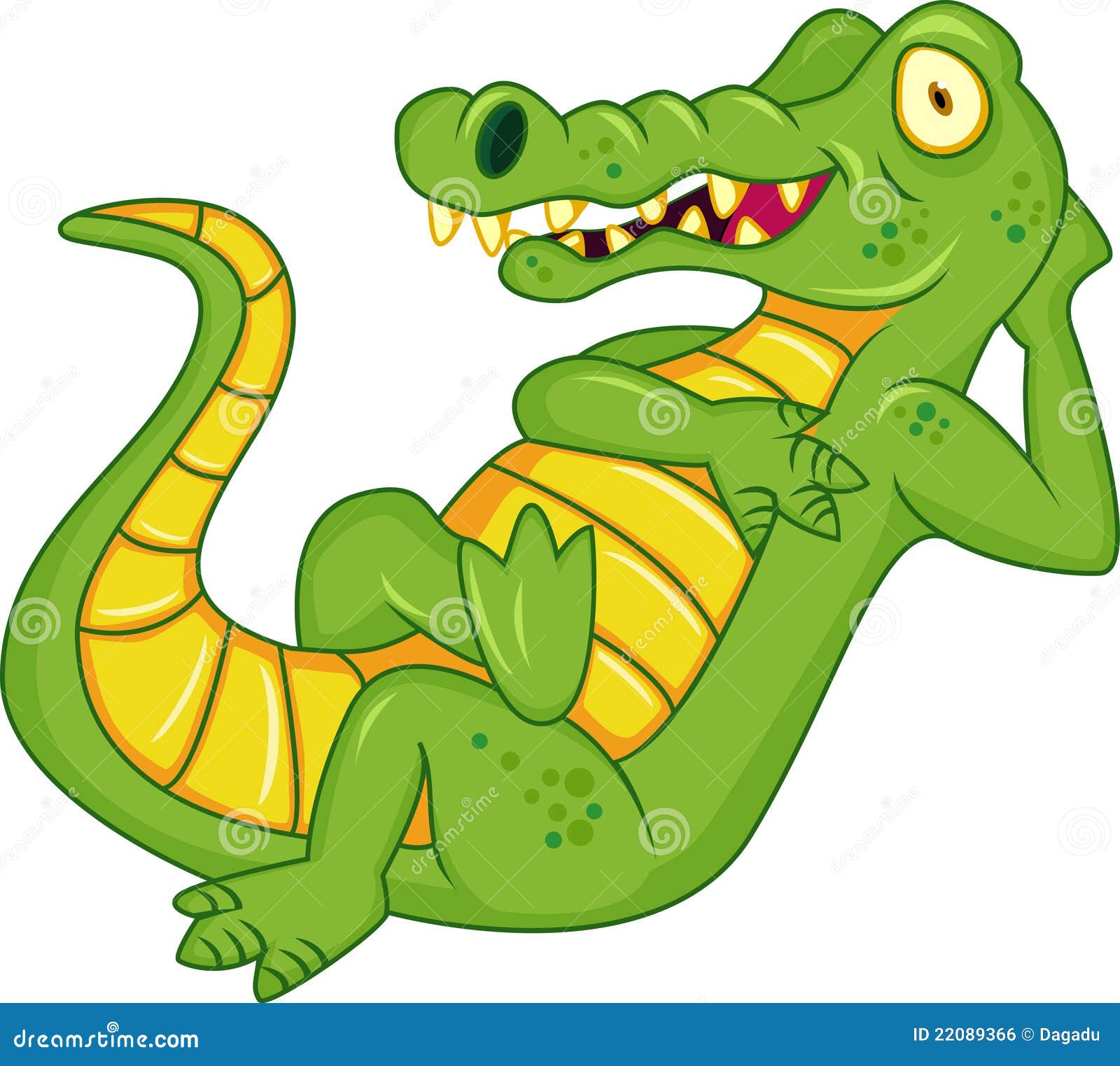 Fumetto del coccodrillo illustrazione vettoriale. Illustrazione di ...