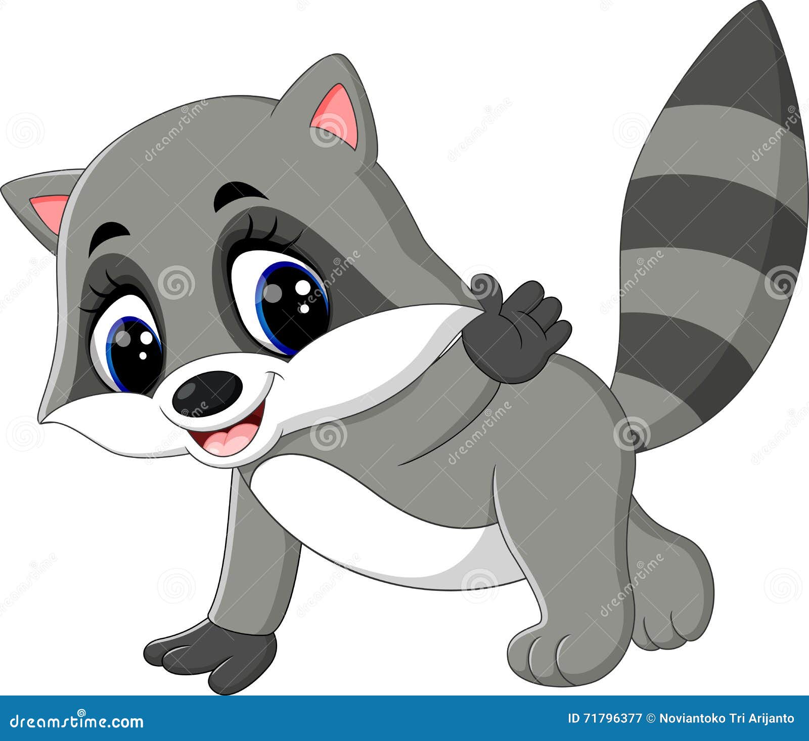 Fumetto Del Procione Del Bambino Illustrazione Vettoriale ...