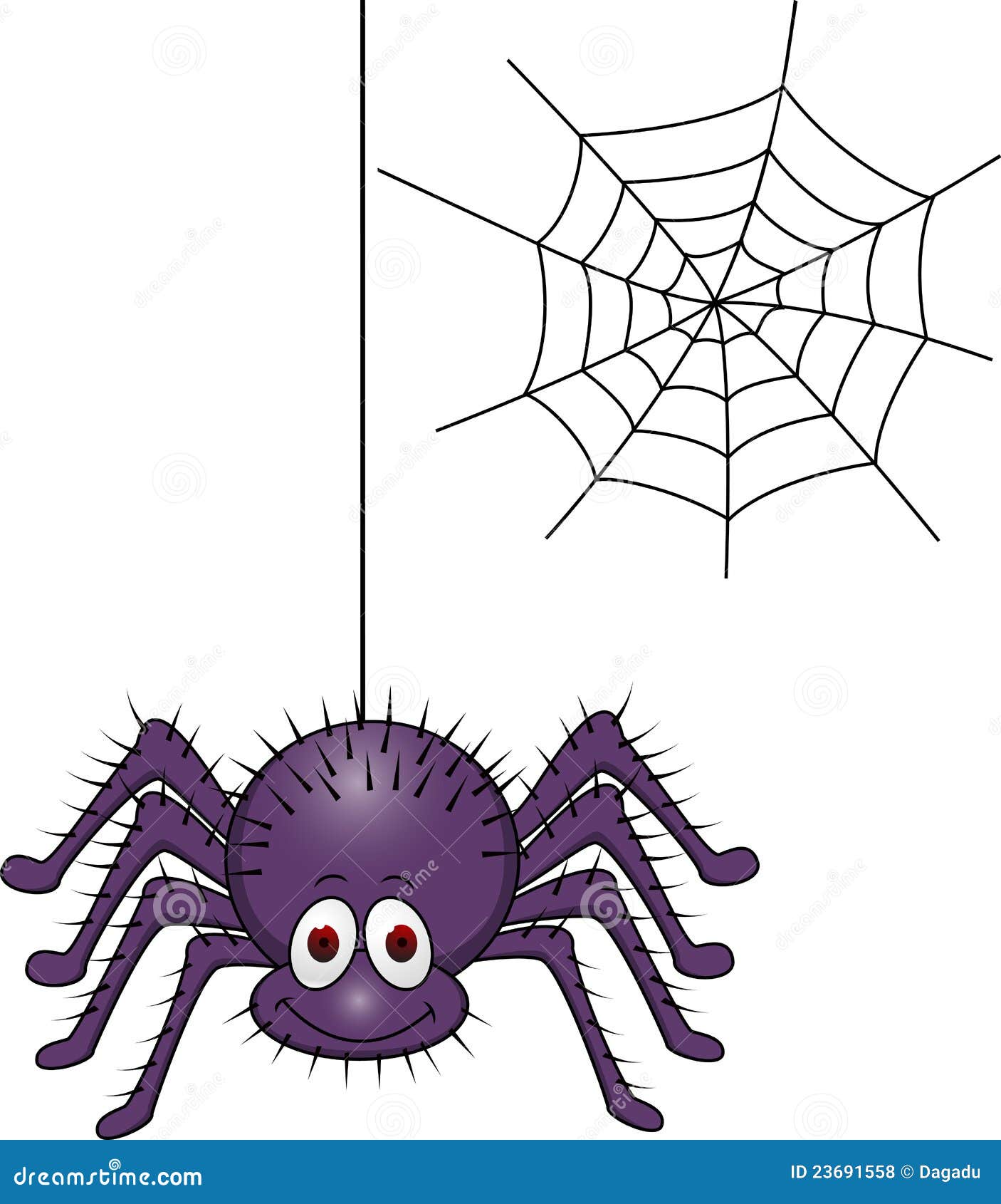 Fumetto del ragno illustrazione vettoriale. Illustrazione di ...