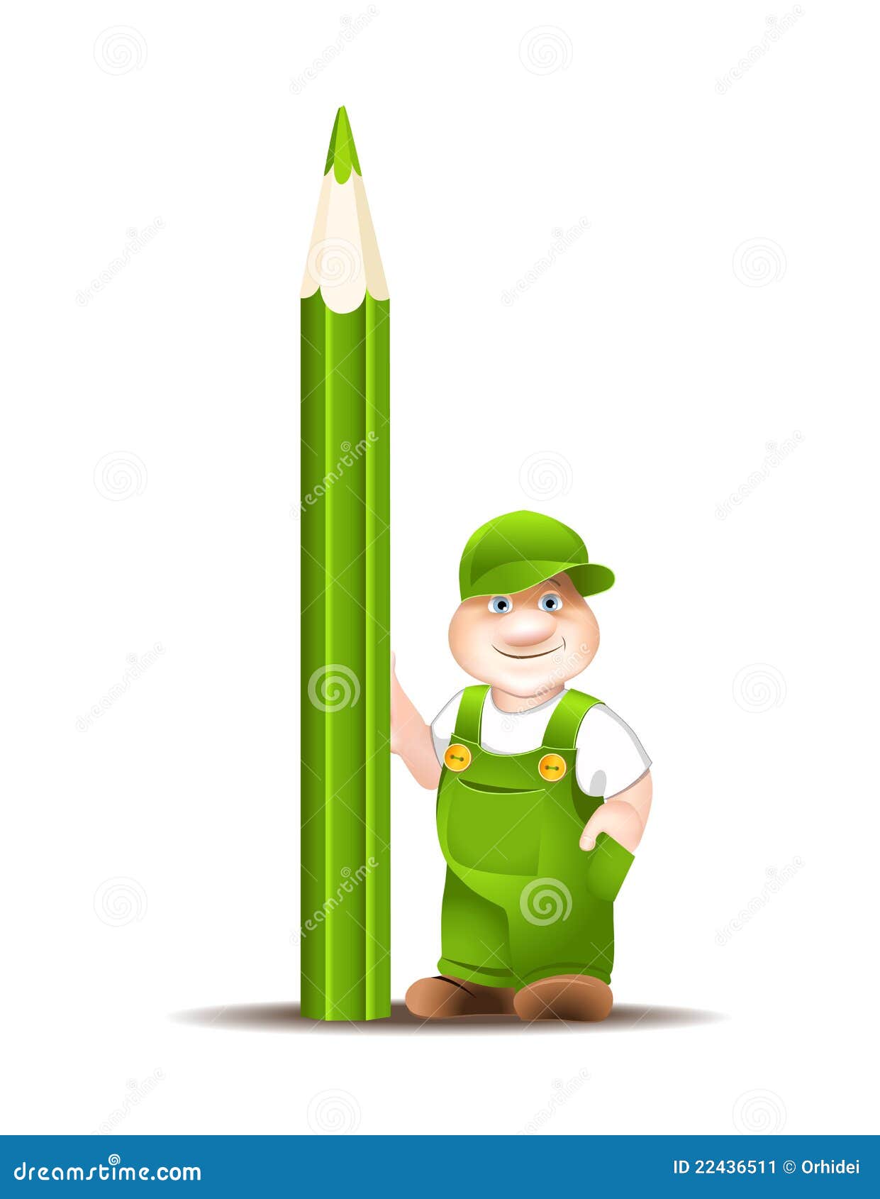 Fumetto dell'operaio illustrazione vettoriale. Illustrazione di grafico ...