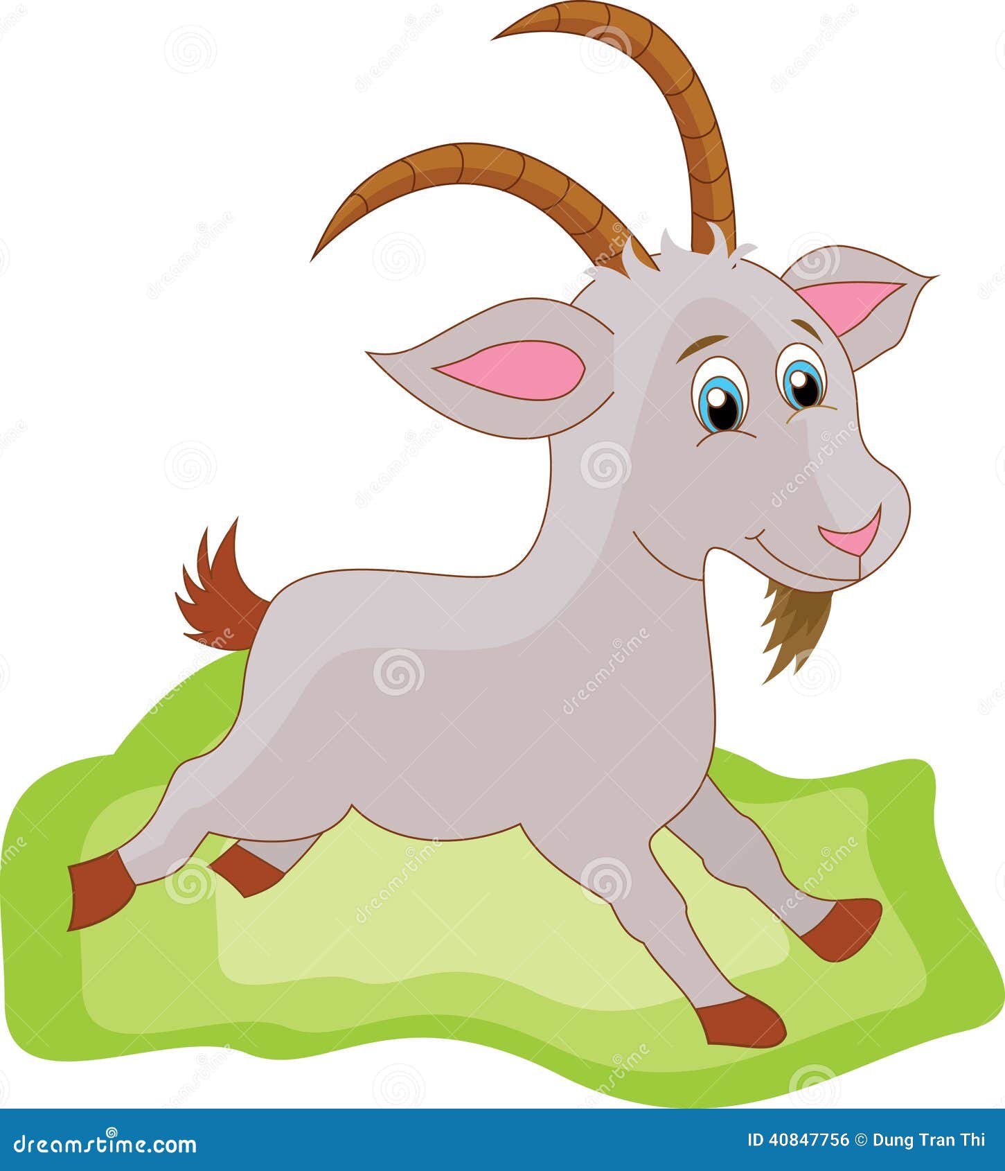 Fumetto della capra illustrazione vettoriale. Illustrazione di latte ...
