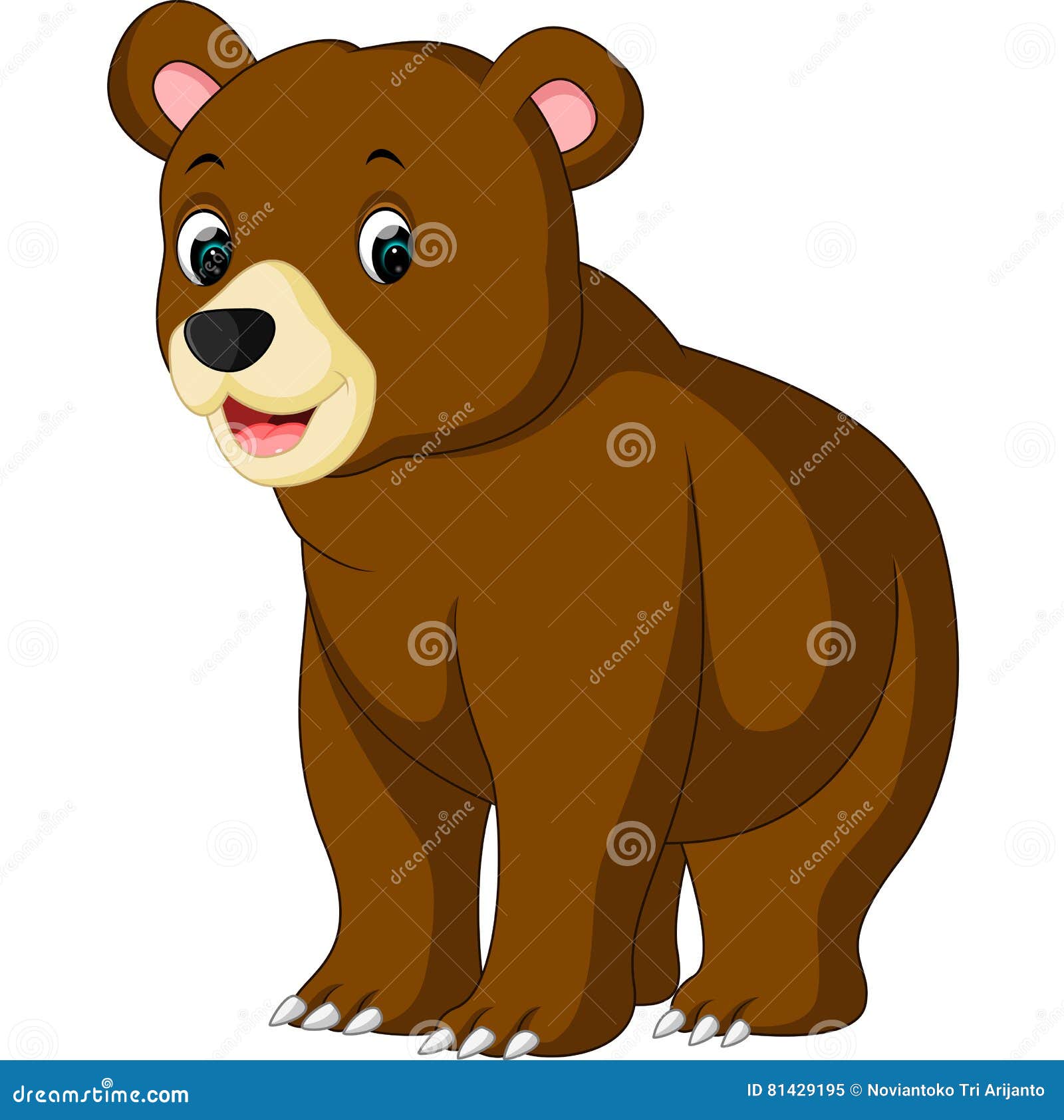 Fumetto Divertente Dell'orso Illustrazione Vettoriale - Illustrazione ...