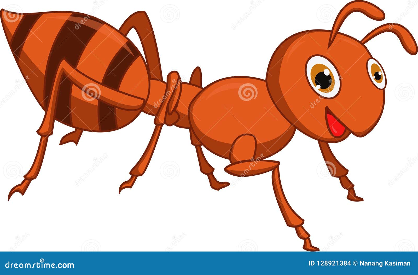 Fumetto Felice Della Formica Illustrazione Vettoriale - Illustrazione ...