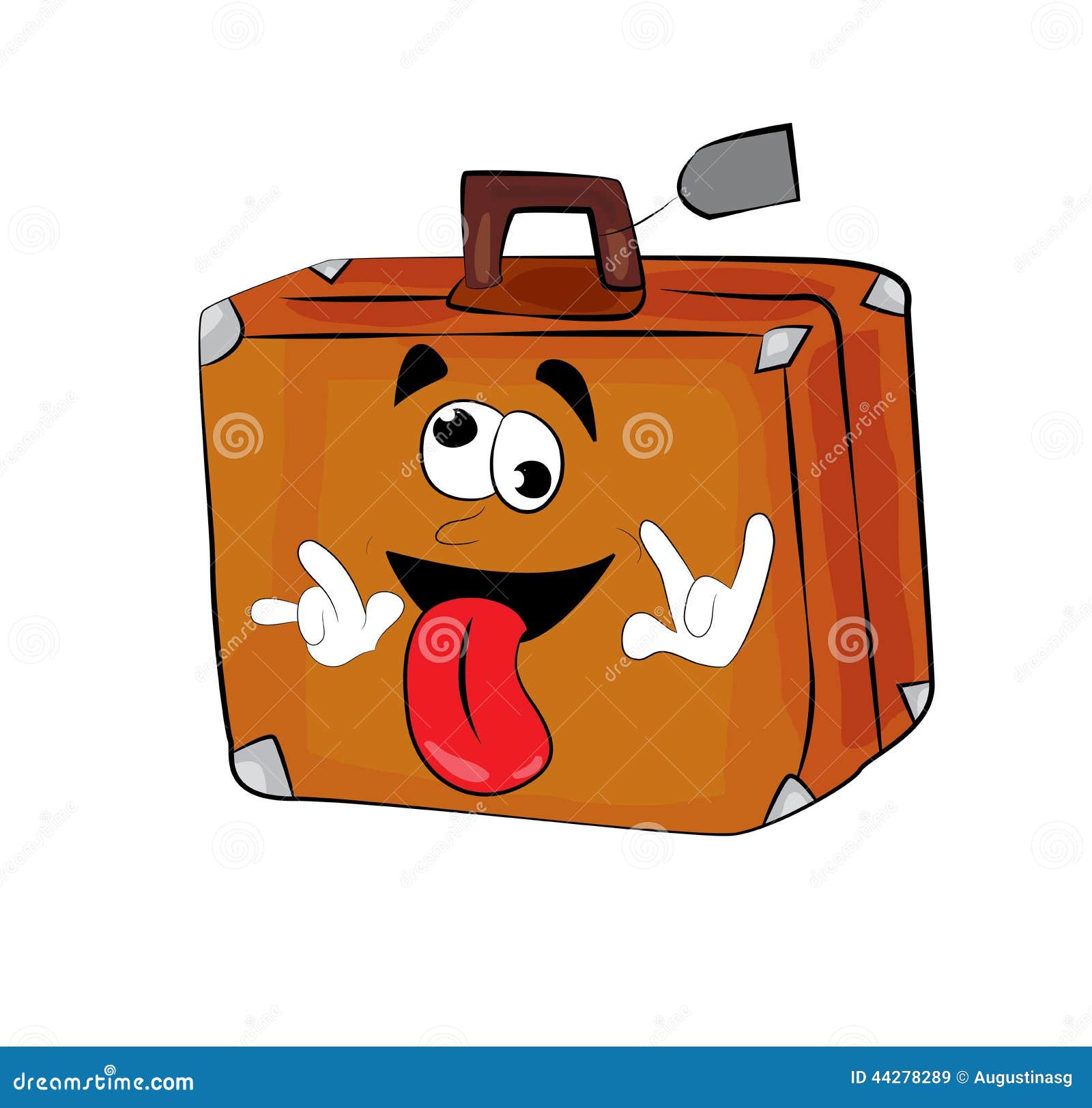 Fumetto Pazzo Della Valigia Illustrazione di Stock - Illustrazione di ...