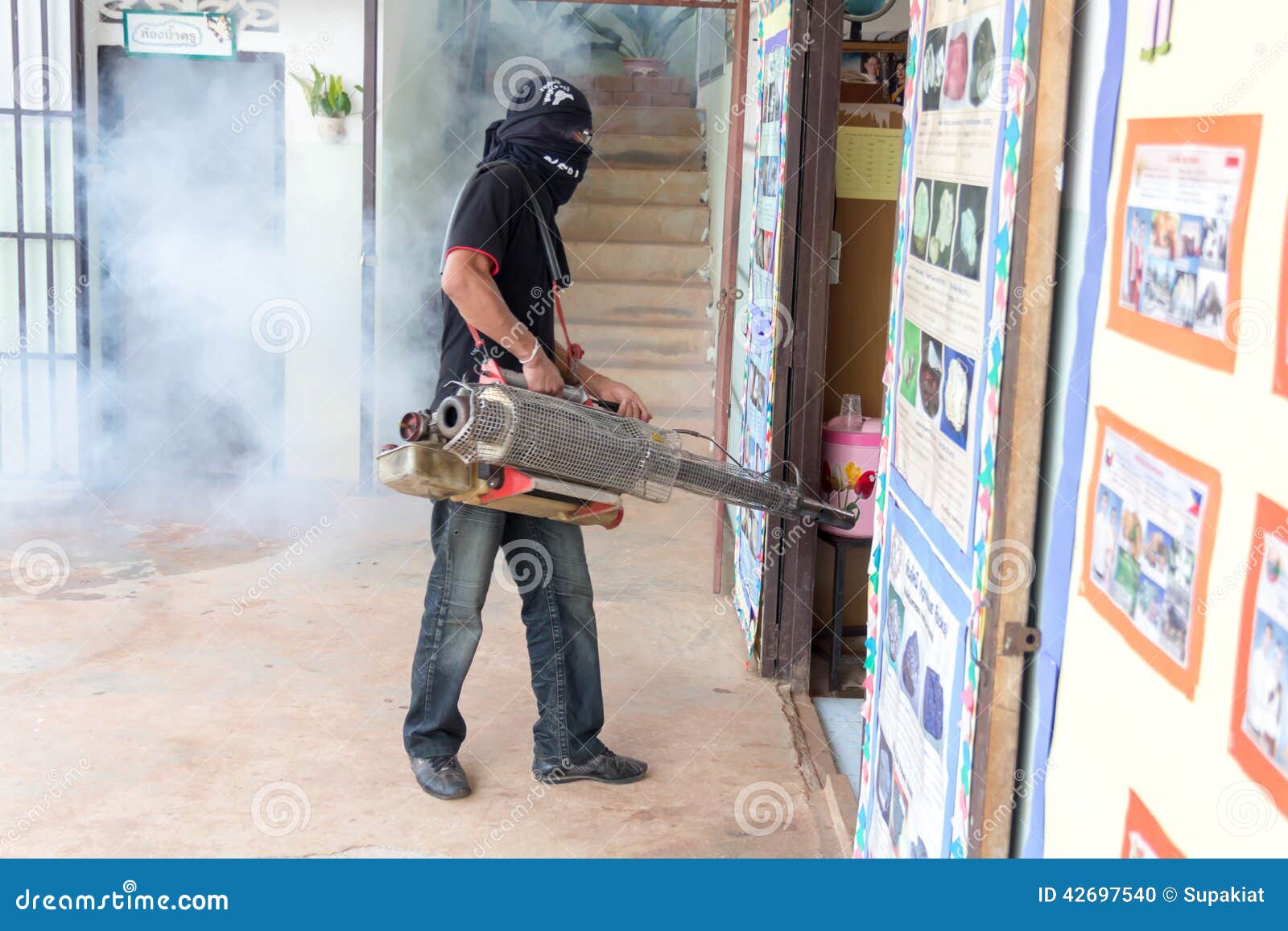 Fumigate Mosquito-killing To Prevent Disease Editorial Image - Image of ...