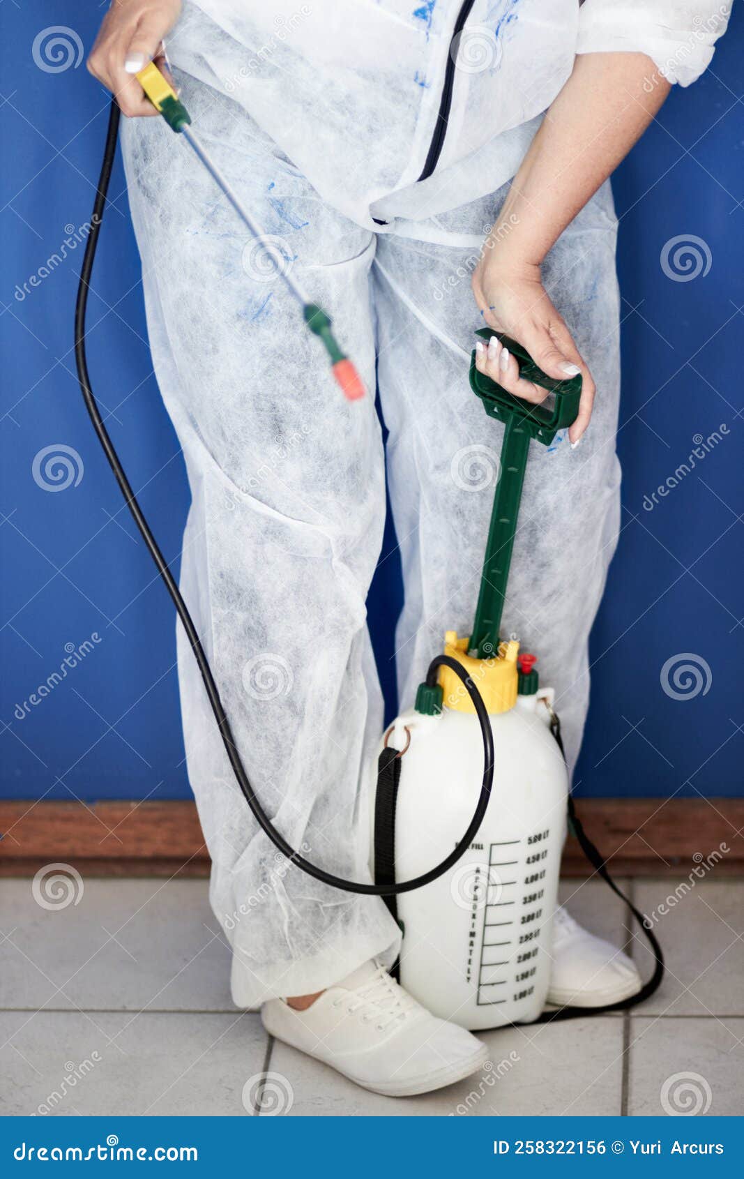 Fumigation. Cropped Image of a Person in Protective Gear Preparing a ...