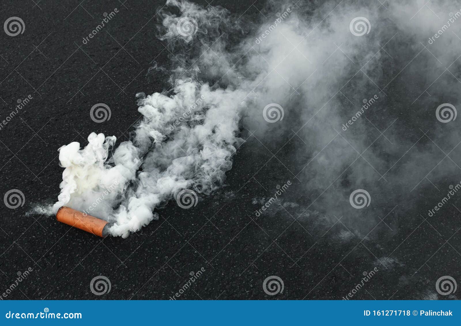 Fuming smoke bomb stock photo. Image of flow, emission - 161271718
