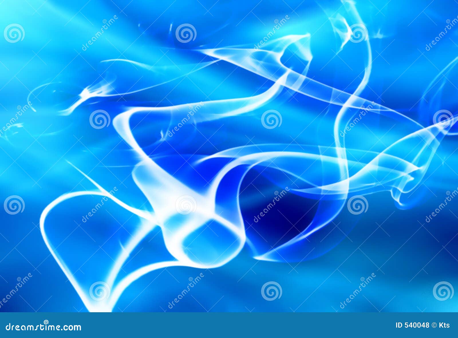 Fumo Blu Astratto Di Energia Illustrazione di Stock - Illustrazione di ...