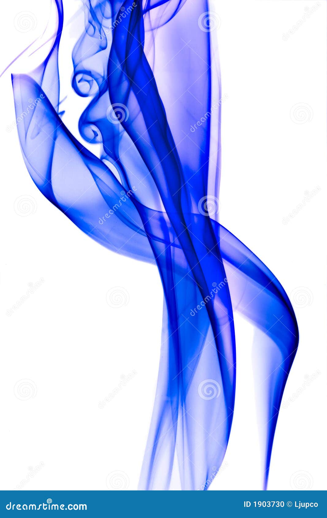 Fumo blu colorato fotografia stock. Immagine di isolato - 1903730