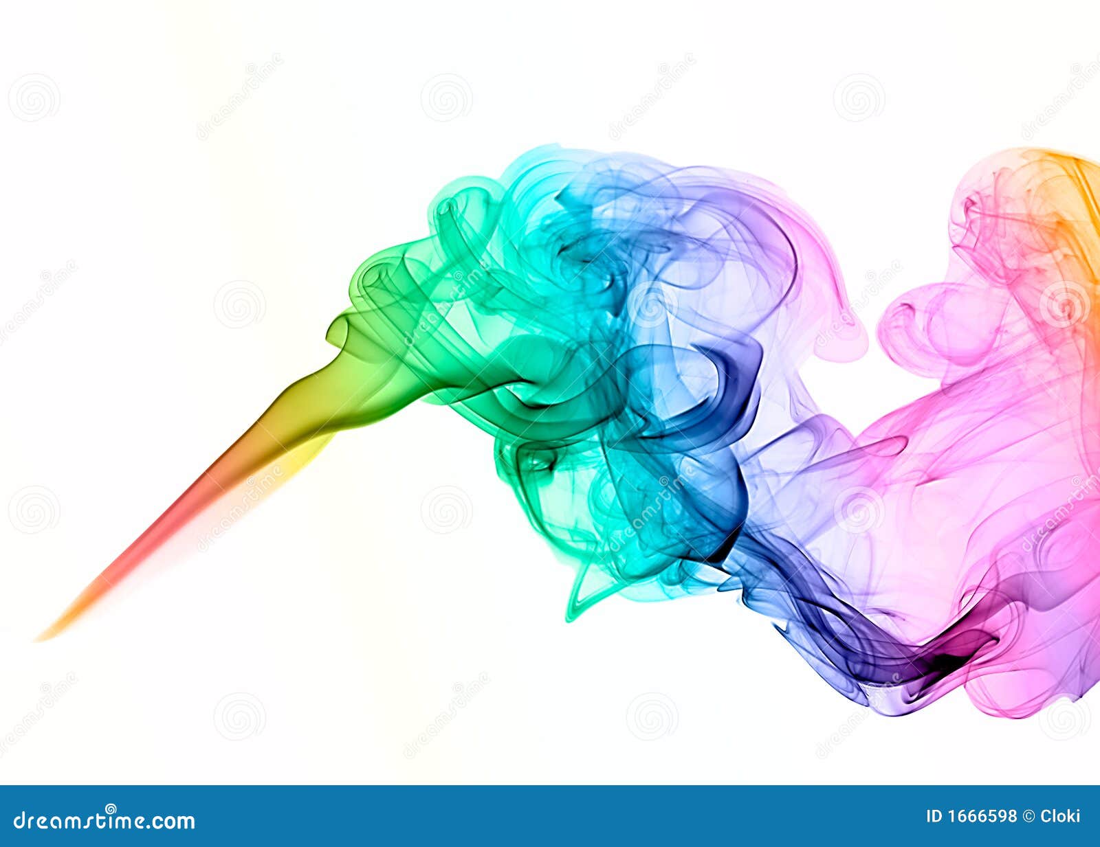 Fumo colorato fotografia stock. Immagine di forma, pericolo - 1666598