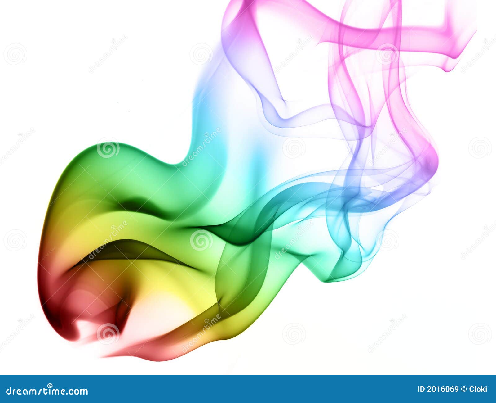 Fumo Colorato Isolato Su Bianco Immagine Stock - Immagine di aggiunta ...