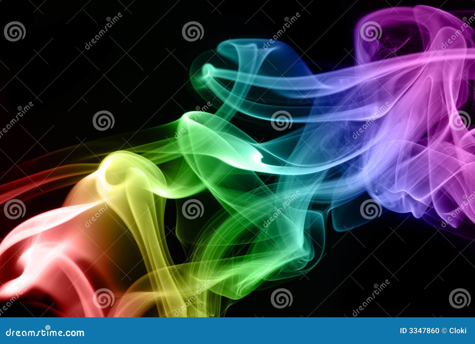 Fumo colorato sul nero fotografia stock. Immagine di tossicodipendente ...