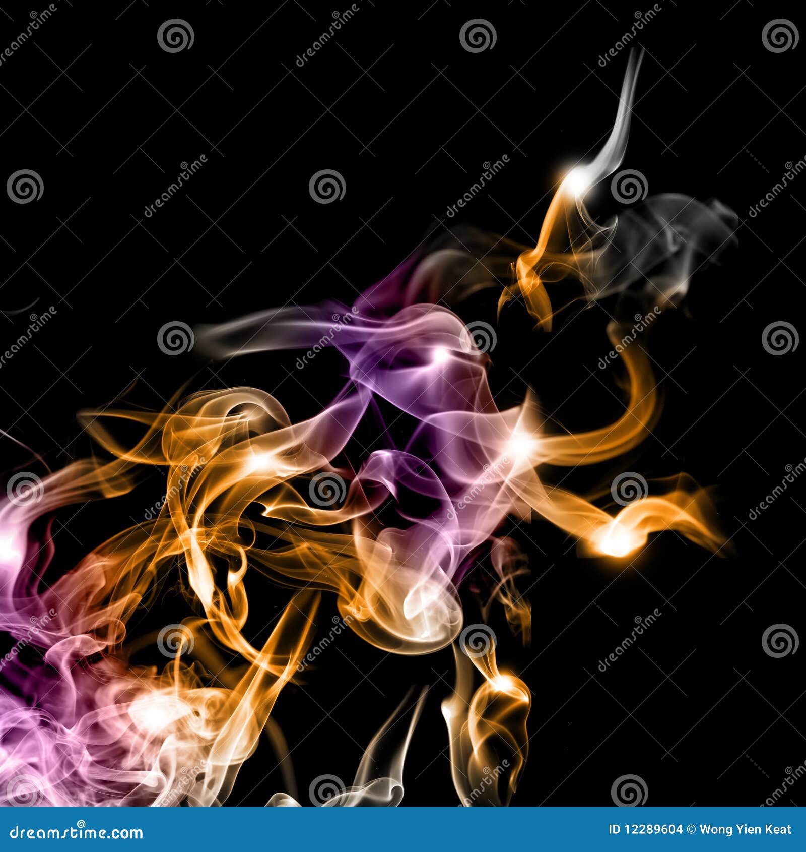 Fumo colorido abstrato foto de stock. Imagem de aroma - 12289604