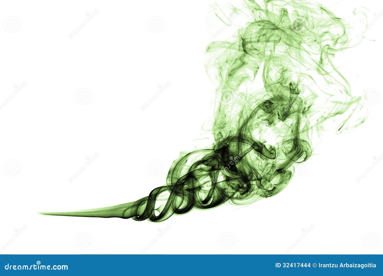 Fumo Colorido Do Verde No Fundo Branco Foto de Stock - Imagem de onda ...