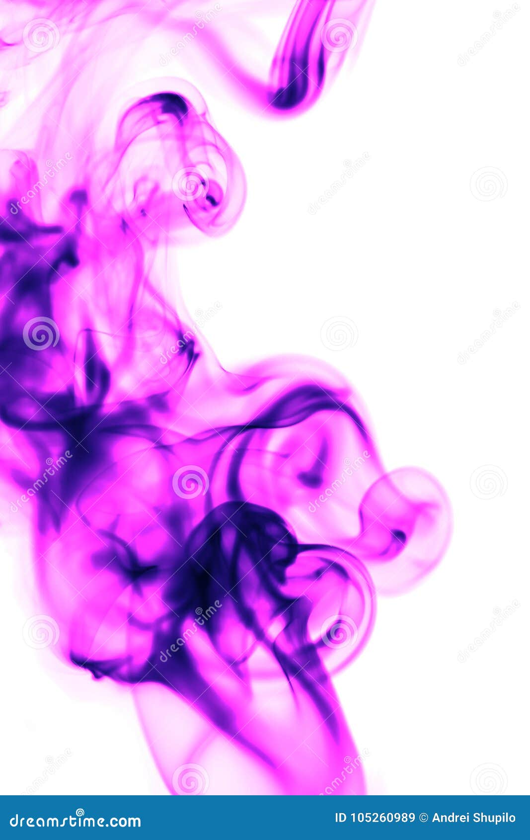 Fumo Cor-de-rosa No Fundo Branco Imagem de Stock - Imagem de odor ...