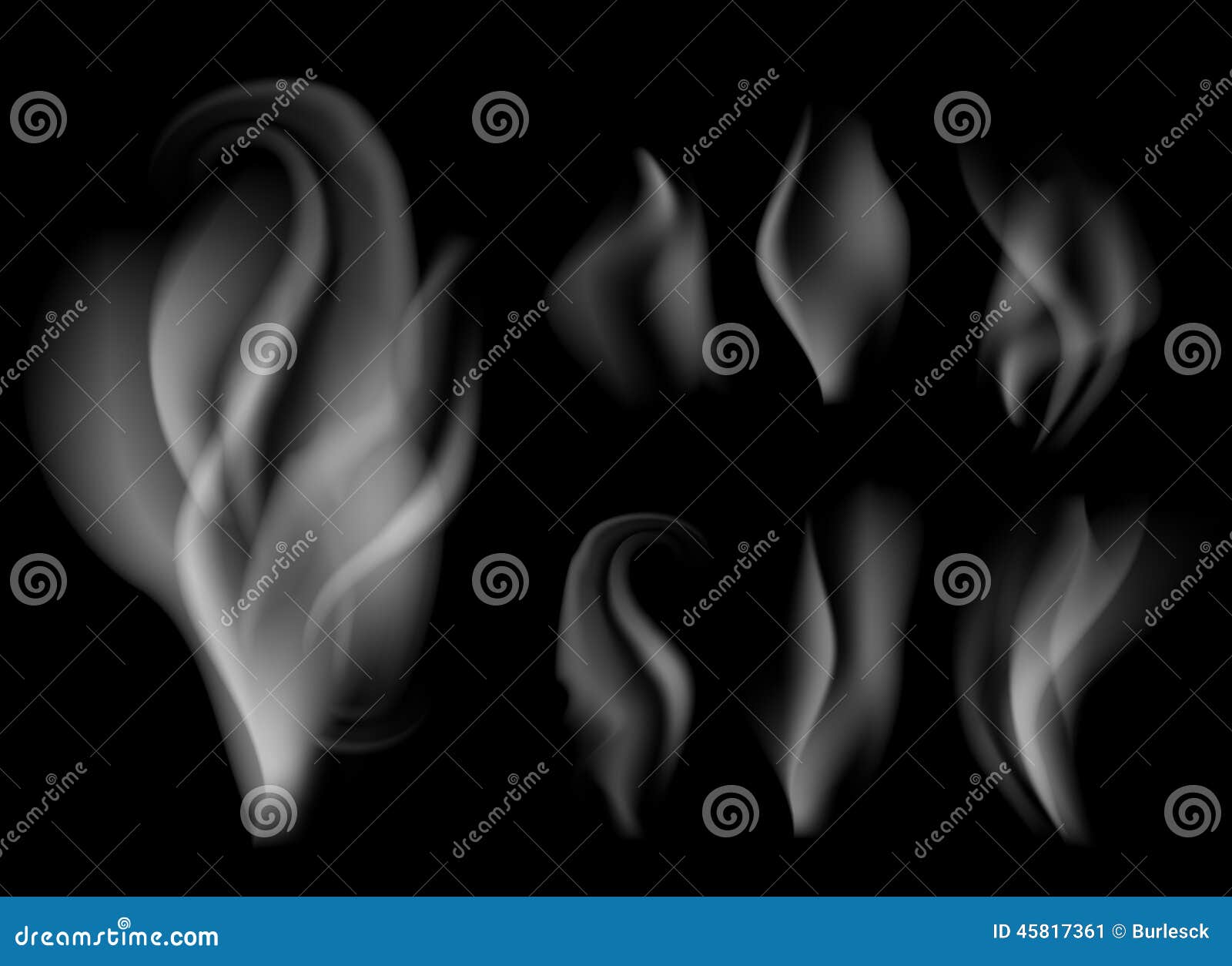 Fumo do vetor ilustração do vetor. Ilustração de isolado - 45817361