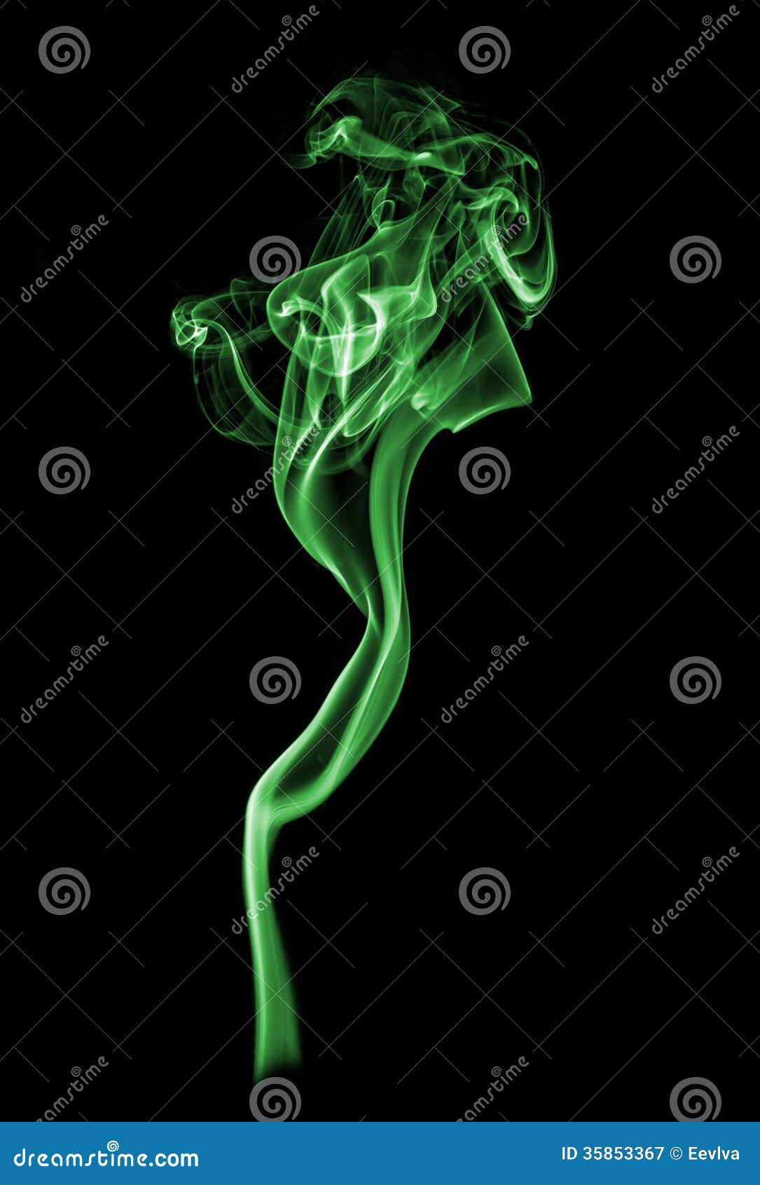 Fumo verde. immagine stock. Immagine di curva, aroma - 35853367